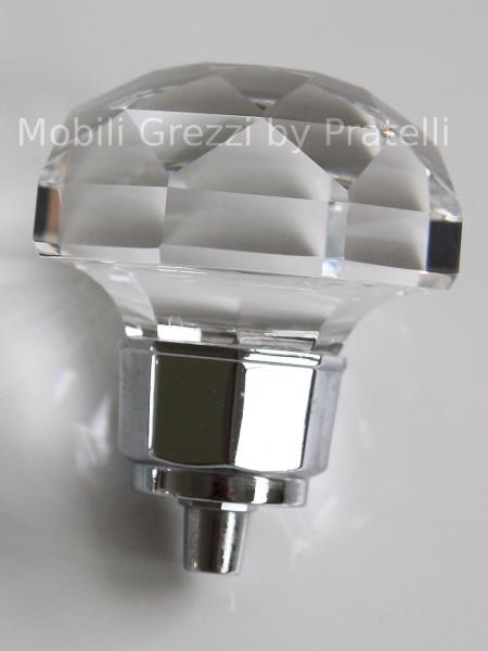 Maniglie e Pomelli , Pomello con Cristallo Grande art. 18